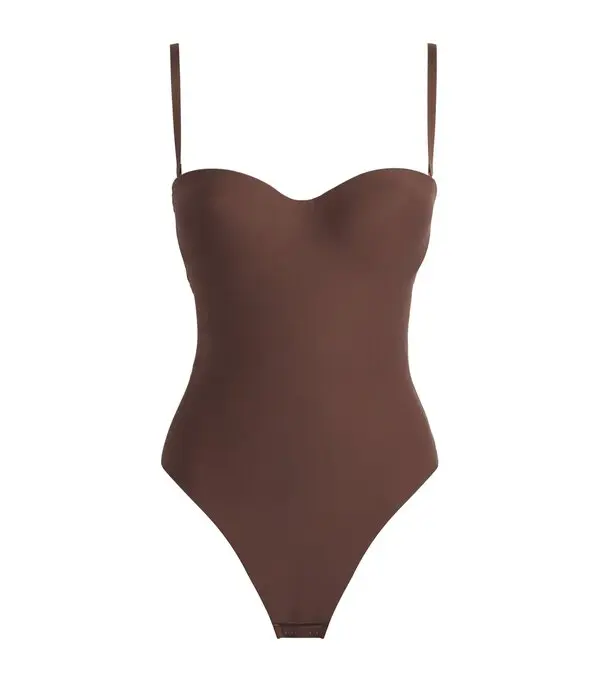 SKIMS Moulded Underwire Bodysuit - Brown