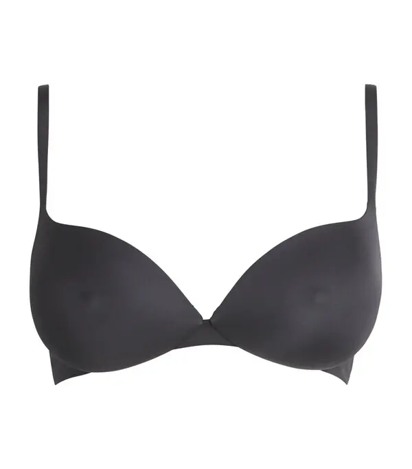 SKIMS Ultimate Nipple Wireless Push-up Bra - Black