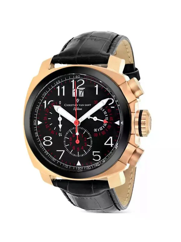 CHRISTIAN VAN SANT Grand Python 48mm Chronograph Watch - Black