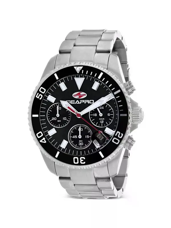 SEAPRO Scuba 200 Chrono 43mm Watch - Black