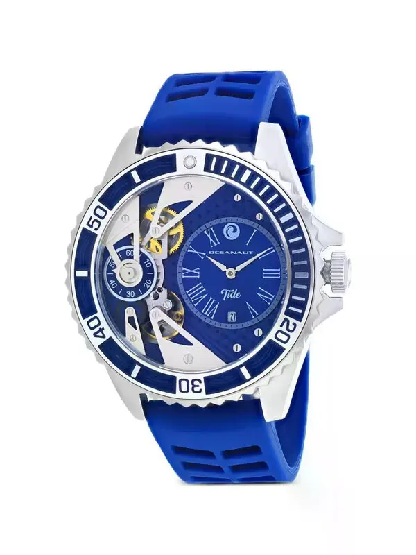 OCEANAUT Tide Skeleton 48mm Watch - Blue