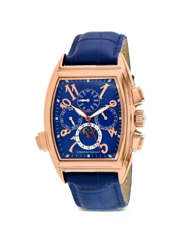 CHRISTIAN VAN SANT Grandeur 45mm Automatic Watch - Blue