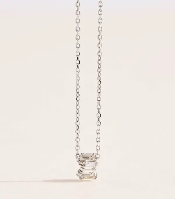 SUZANNE KALAN 18k Gold Diamond Pendant Necklace - White