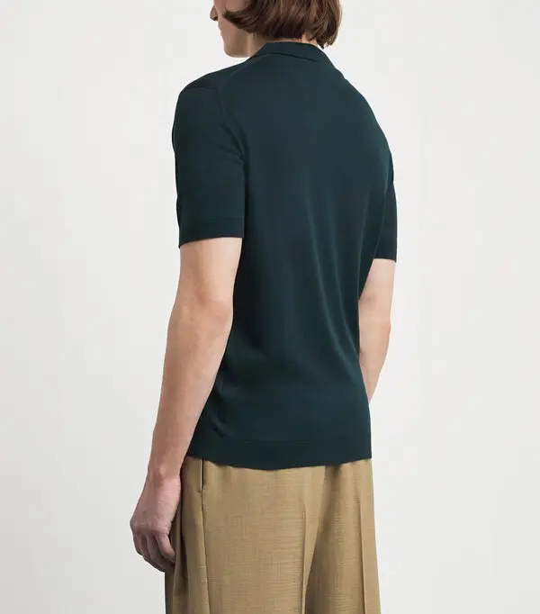 John Smedley Sea Island Cotton Noah Polo Shirt - Green