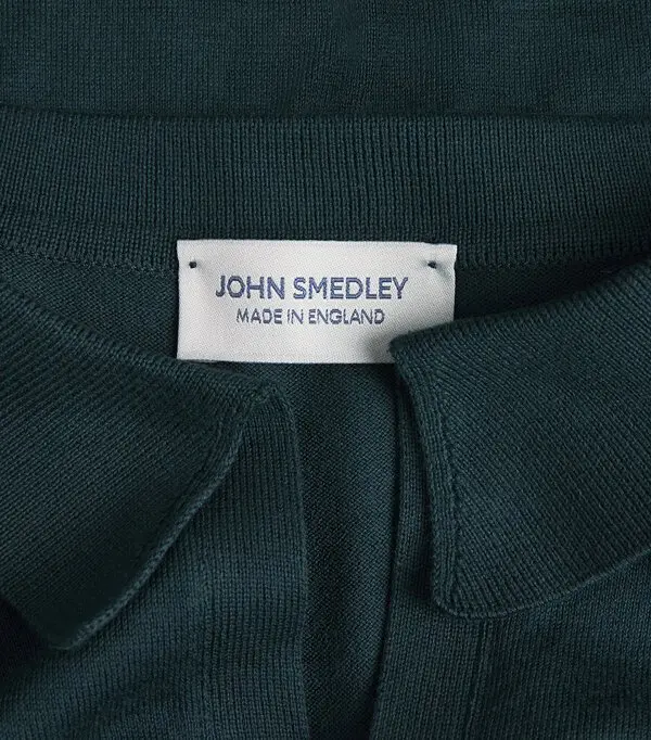John Smedley Sea Island Cotton Noah Polo Shirt - Green