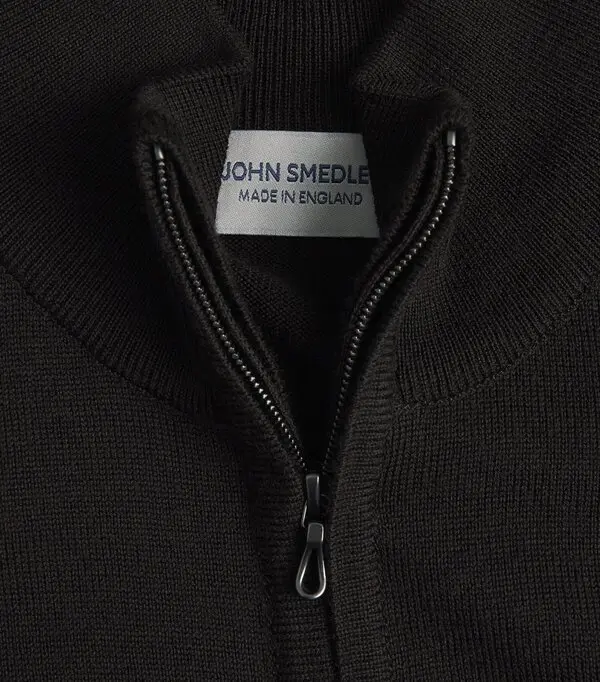 John Smedley Merino Wool Quarter-zip Sweater