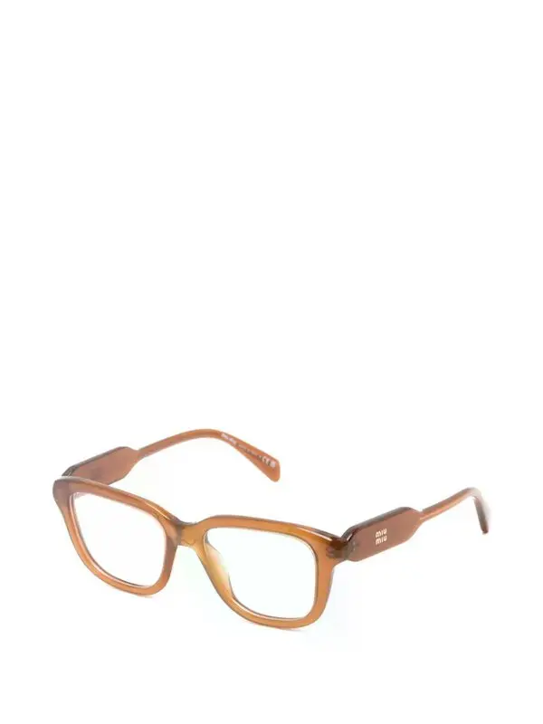 Miu Miu Square-frame Glasses - Brown