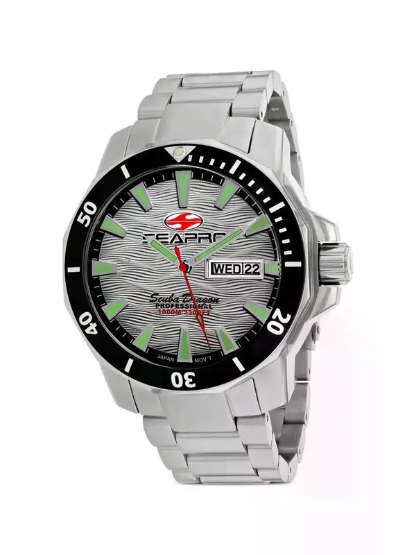 SEAPRO Scuba Dragon Watch - Silver