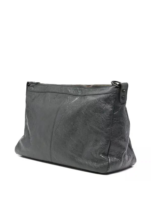 Balenciaga Medium Le City Moto Leather Messenger Bag
