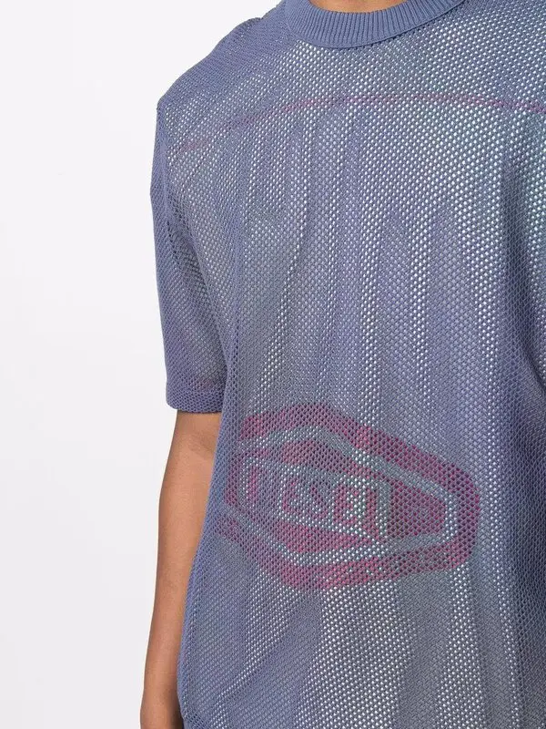 DIESEL® Logo-print Mesh T-shirt