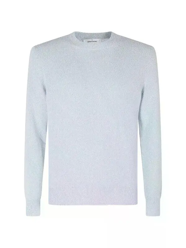 GRAN SASSO Crew Neck Long Sleeve Sweater - Blue