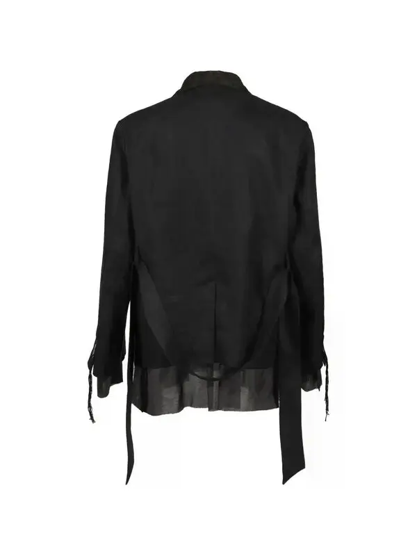 MIDORIKAWA Lace-detail Panelled Blazer