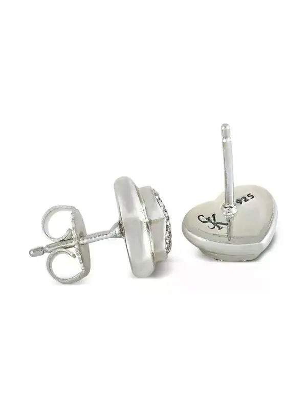 SCOTT KAY Crystal Embellished Heart Earrings