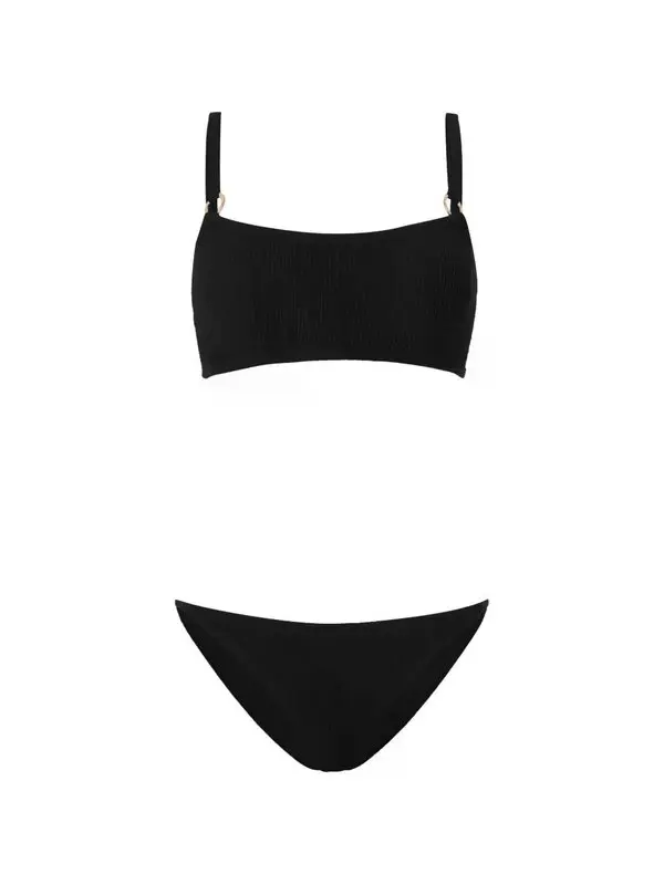 Hunza G Iris Crinkle-effect Bikini - Black
