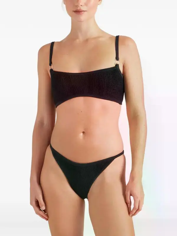 Hunza G Iris Crinkle-effect Bikini - Black