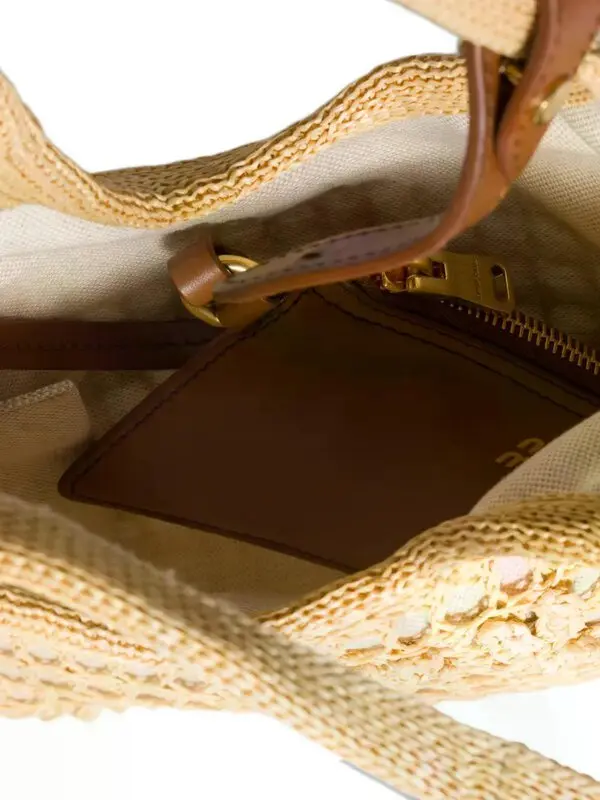 Miu Miu Ivy Raffia Crochet Handbag