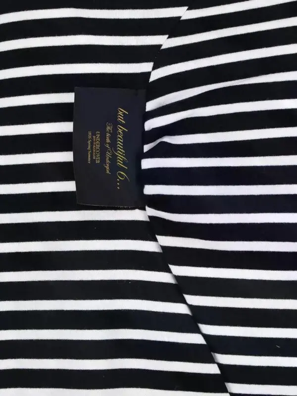 Undercover Striped Asymmetric Long-sleeve T-shirt
