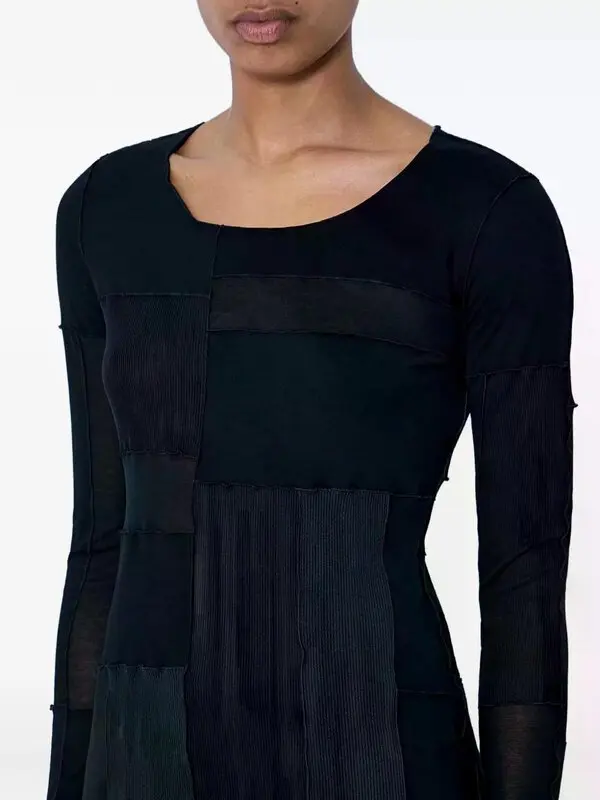LIMI FEU Patchwork Long-sleeve T-shirt