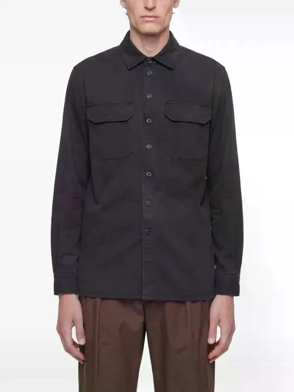 WHITE SAND Cotton Shirt Jacket