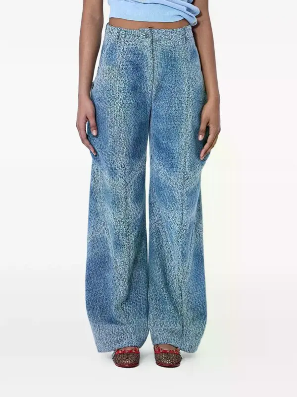KIKO KOSTADINOV Textured Wide-leg Trousers