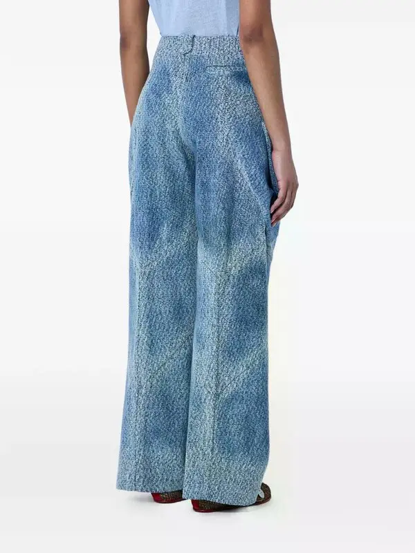 KIKO KOSTADINOV Textured Wide-leg Trousers