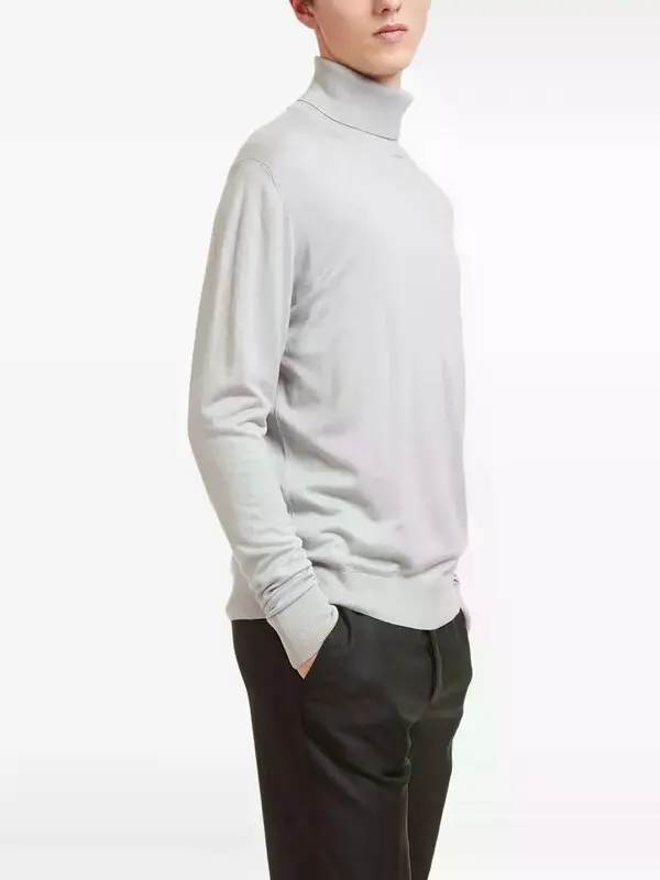 AIEZEN Roll Neck Sweater - Grey