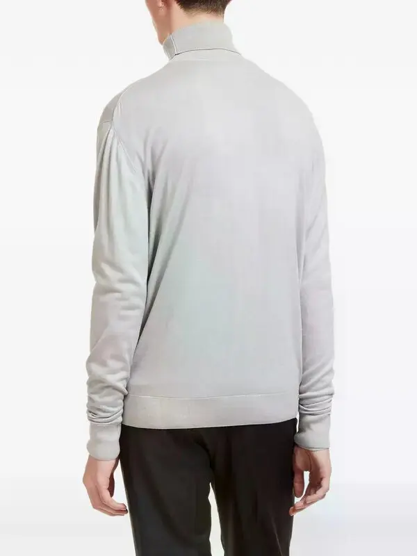 AIEZEN Roll Neck Sweater - Grey