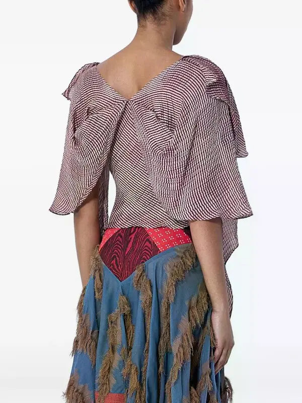 KIKO KOSTADINOV Plexus Ruffled-draped Blouse