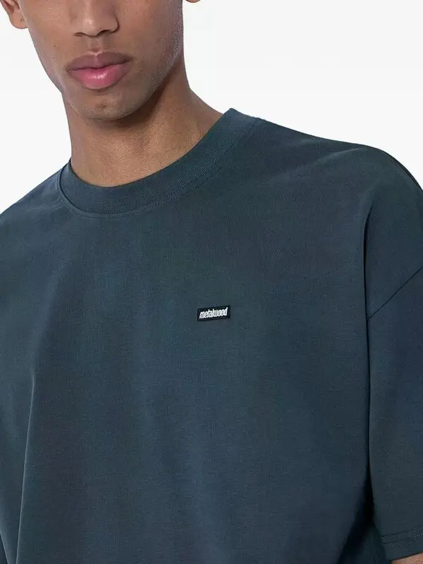 METALWOOD STUDIO Logo-plaque Cotton T-shirt