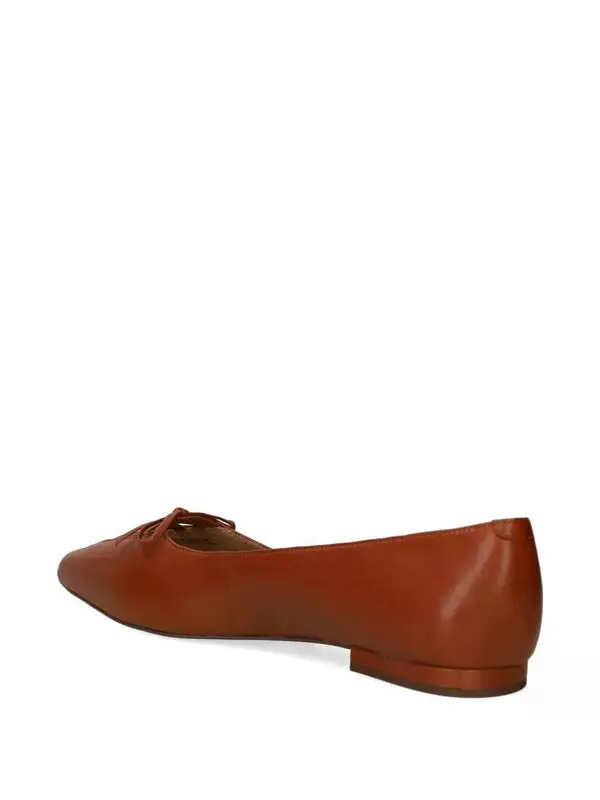 Ralph Lauren Lace-up Pointed-toe Ballet Flats