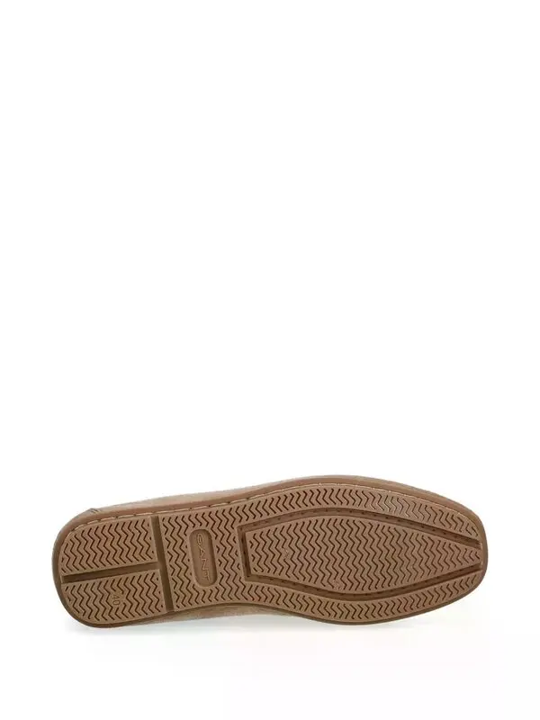 Gant Topstitched Suede Loafers