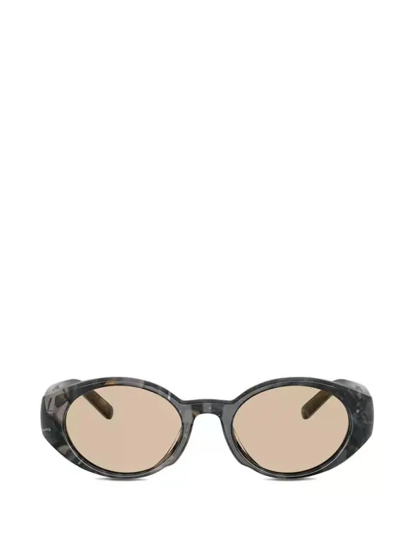 DIESEL® Tortoiseshell Oval-frame Sunglasses - Grey