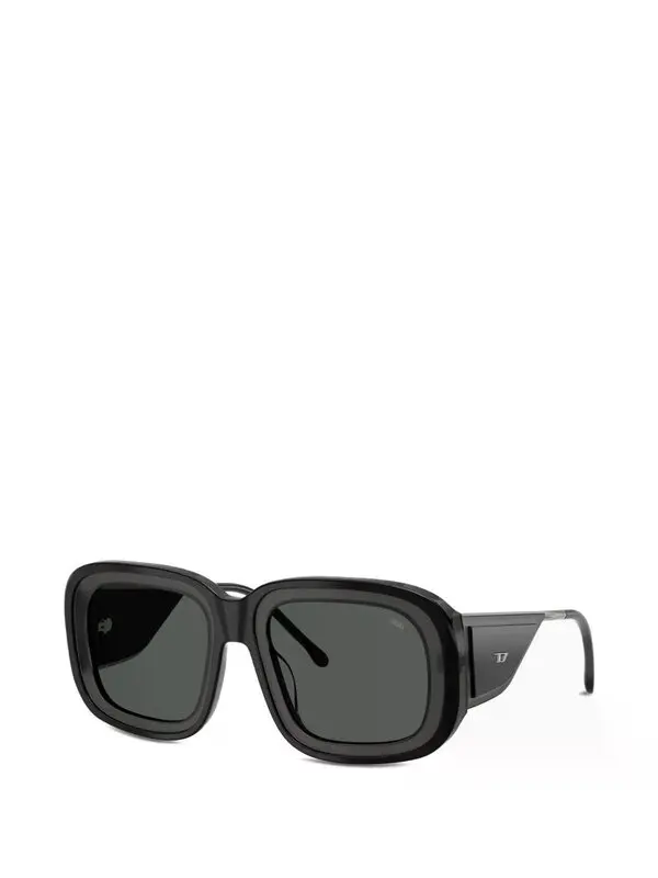 DIESEL® Oversized Square Frame Sunglasses - Black