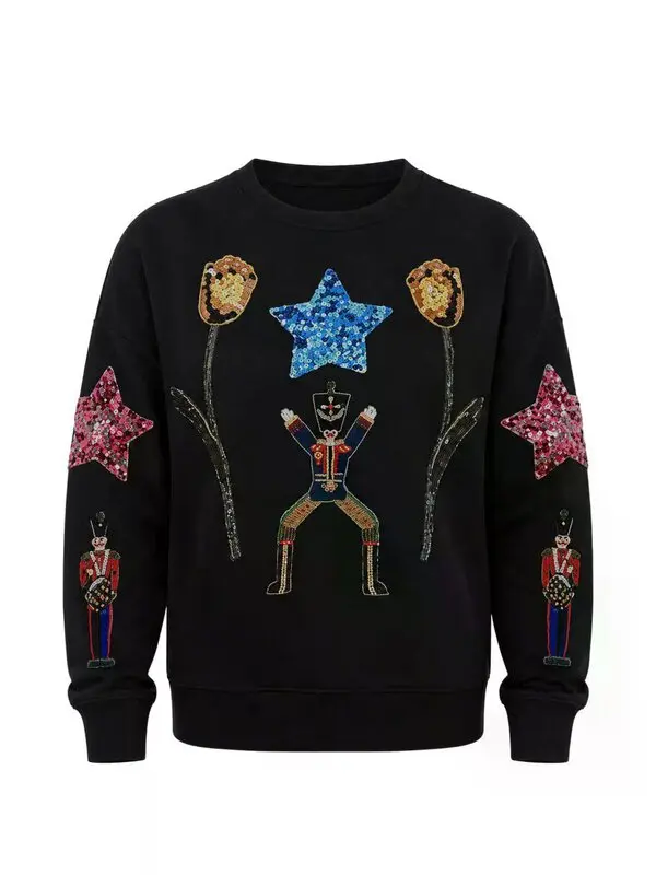 Dolce & Gabbana Sequin-embellished Embroidered Sweater