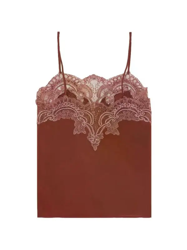FORTELA Brianne Lace-trimmed Sleeveless Blouse