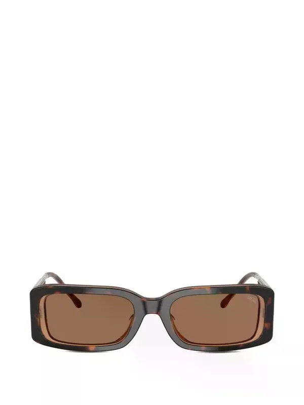 DIESEL® Tortoiseshell-effect Rectangle Frame Sunglasses - Brown