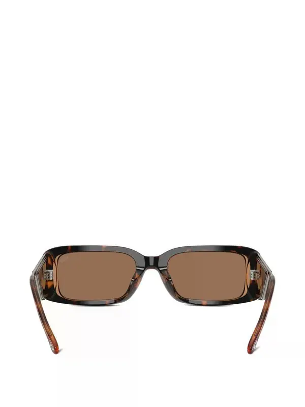 DIESEL® Tortoiseshell-effect Rectangle Frame Sunglasses - Brown