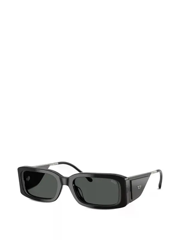 DIESEL® Rectangle Frame Sunglasses - Black