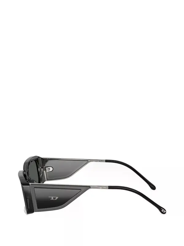 DIESEL® Rectangle Frame Sunglasses - Black