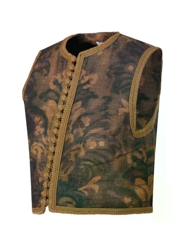 INTO THE EAST Acanthus Braided-trim Vest