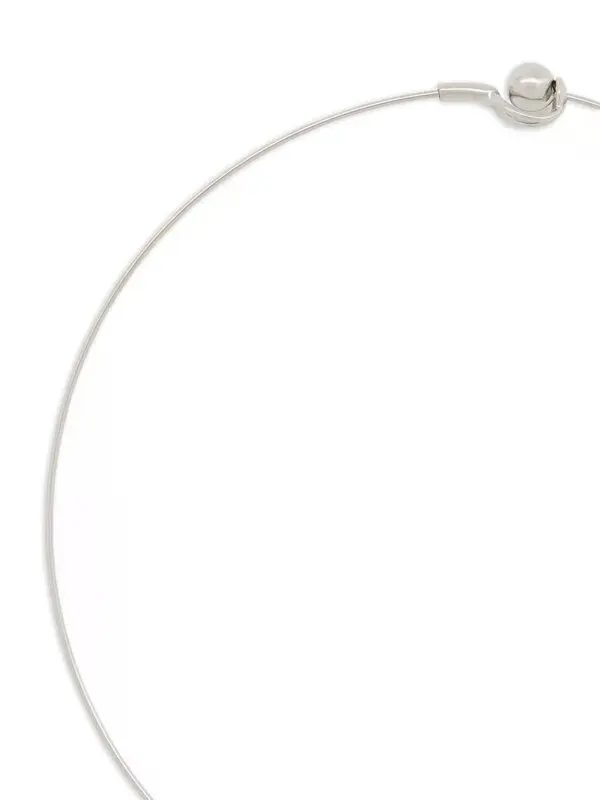 LEMAIRE Onyx Pendant Choker Necklace