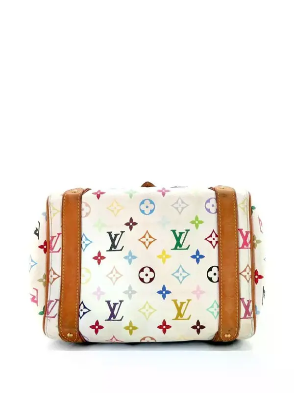 LOUIS VUITTON Priscilla Handbag Monogram Multicolor Satchel - White