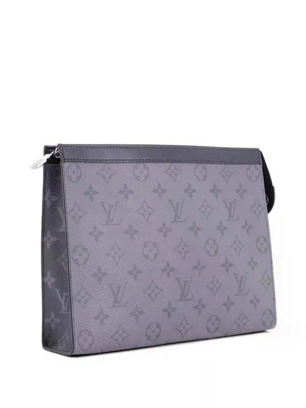 LOUIS VUITTON Pochette Voyage Clutch Bag - Black
