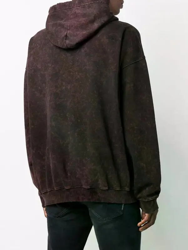 DIESEL® Marbled Effect Cotton Hoodie