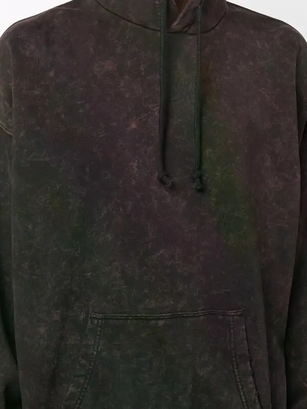 DIESEL® Marbled Effect Cotton Hoodie