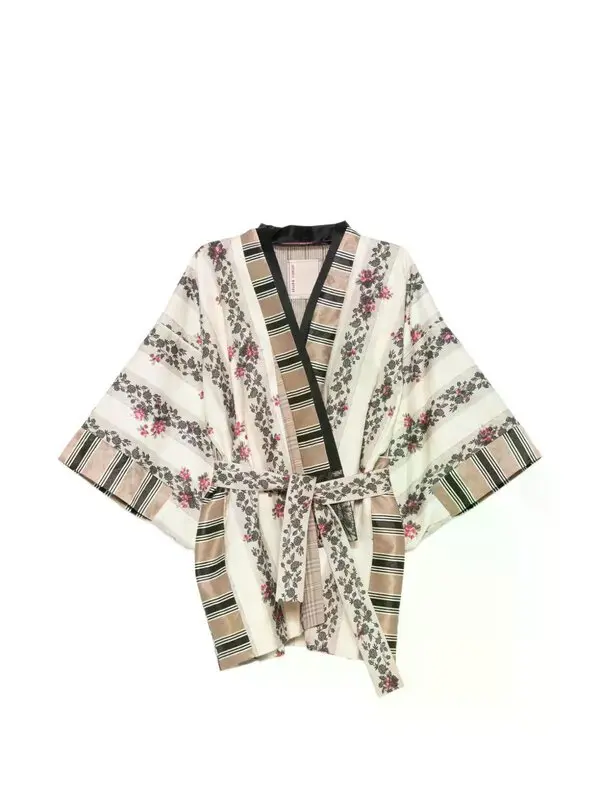 Antonio Marras Floral Print Kimono - Neutrals