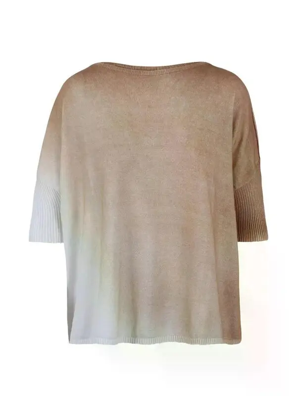 PLOUMANACH Ombré Ribbed-sleeve T-shirt