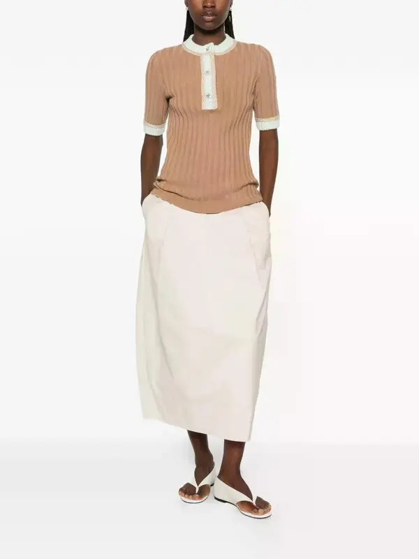 Moncler Crystal-embellished Ribbed Knit Sweater