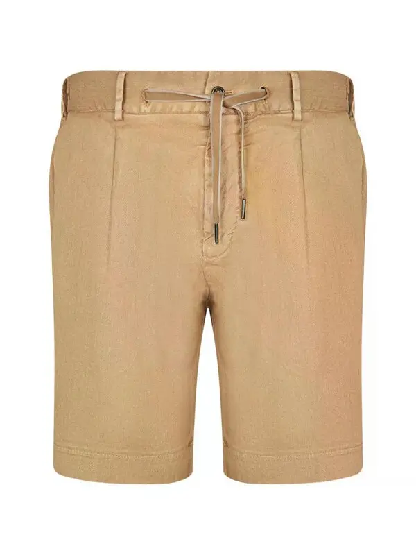 DELL'OGLIO Drawstring Pleated Shorts
