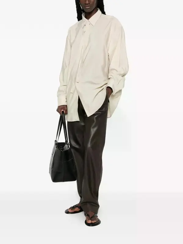 LEMAIRE Tie-neck Long-sleeve Shirt